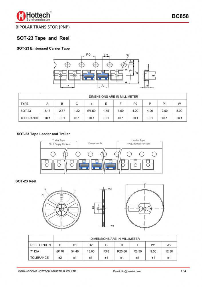 BC858A datasheet page 4