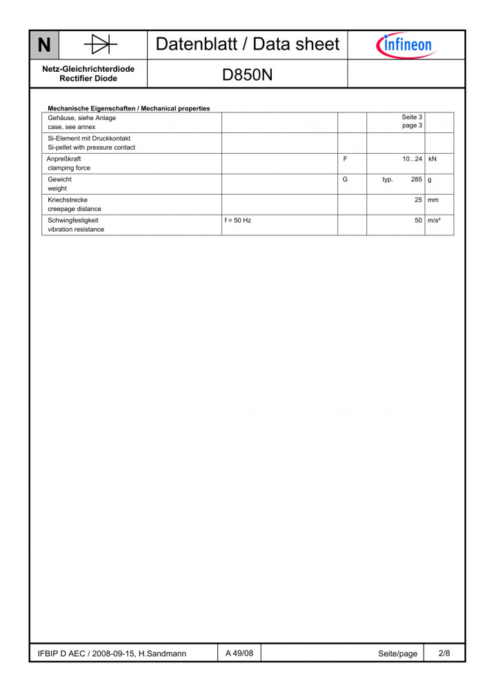 D850N40T datasheet page 2