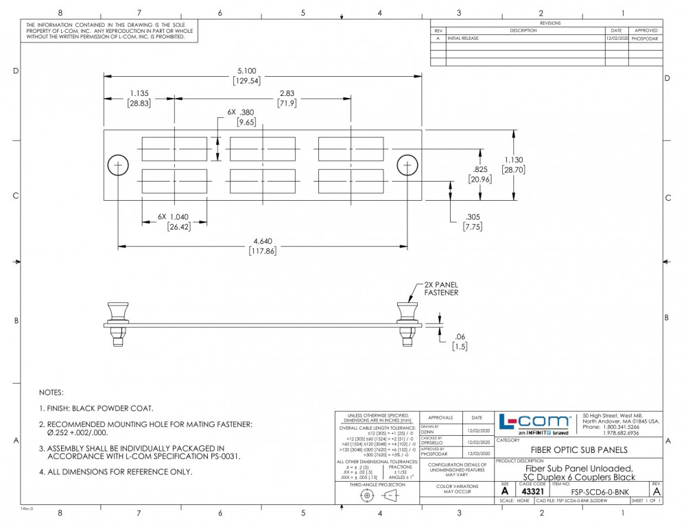FSP-SCD6-0-BNK technical document preview