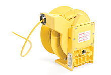 Woodhead Standard Duty Cord Reel, 12/3 SJTOW Cord, 10.67m (35.0') Cord Length, NEMA L5-20 Locking Plug, with 20A Single NEMA 5-20 Straight Blade Connector