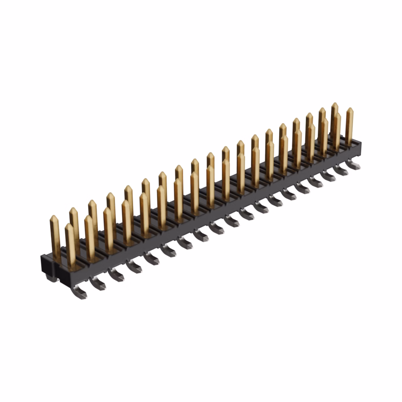 Milli-Grid Header, Vertical, Surface Mount, 38 Circuits, 0.76µm Gold (Au) Plating, Mating Pin Length 3.80mm, Tube, Lead-Free
