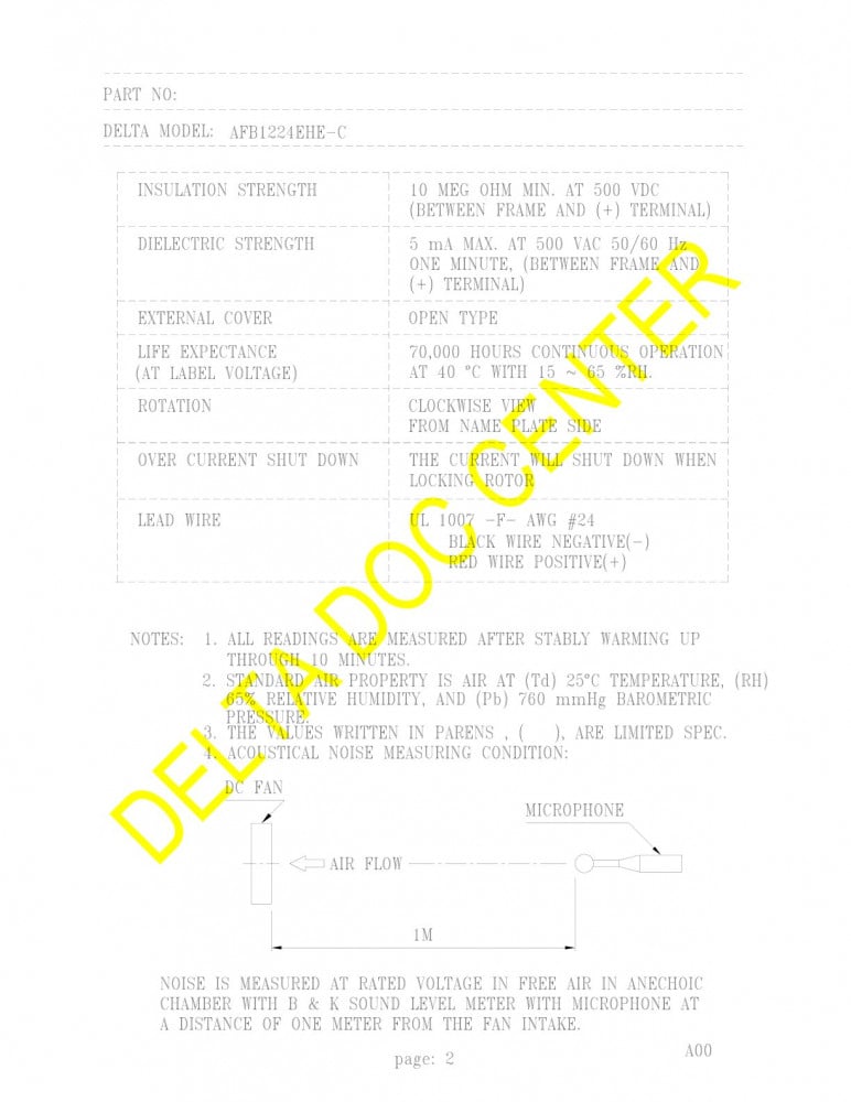 AFB1224EHE-C specification page 4