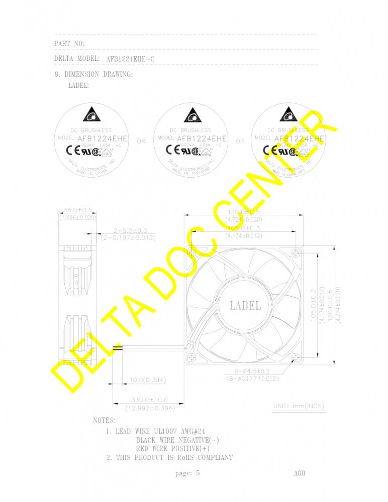 AFB1224EHE-C specification page 7