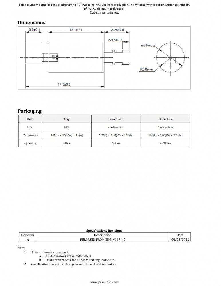 HD-EMB1706-LW25-R datasheet page 3