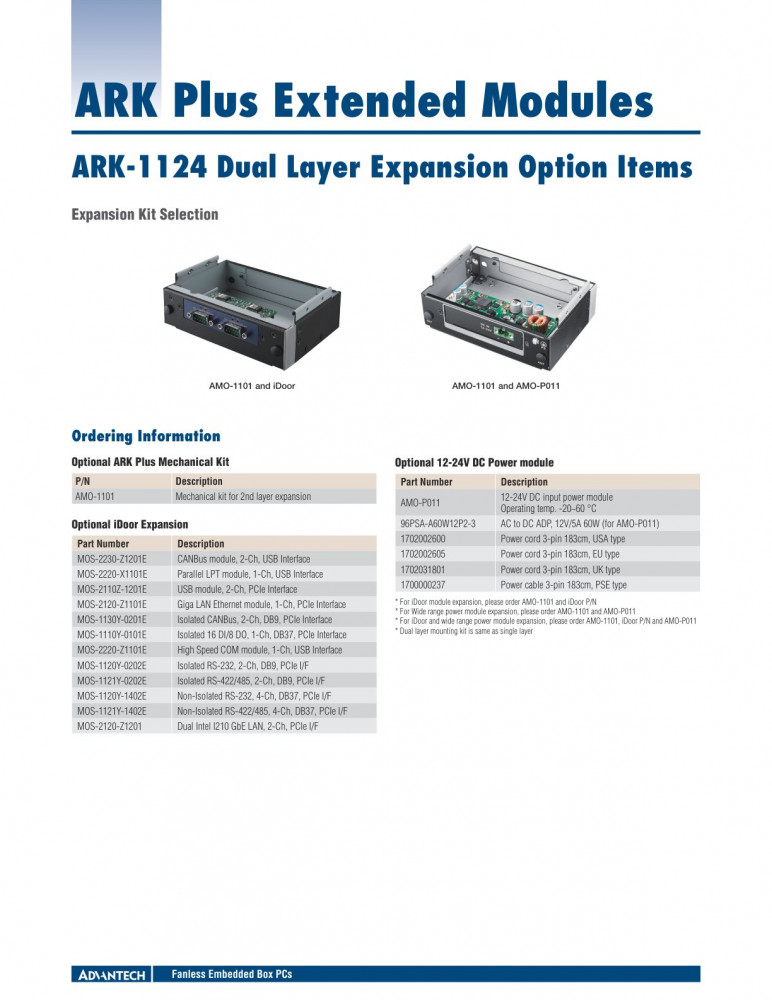 ARK-1124U product document page 3