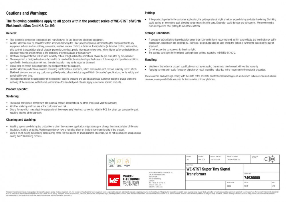 74930000 technical document, page 7