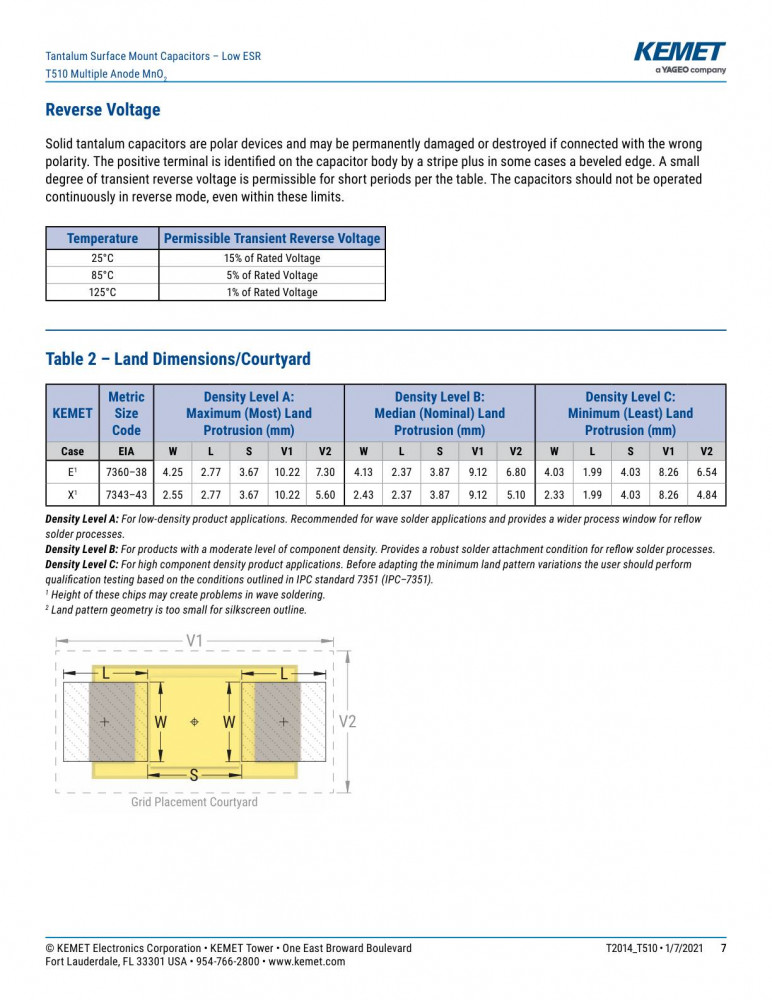 KEMET T510 datasheet page 7