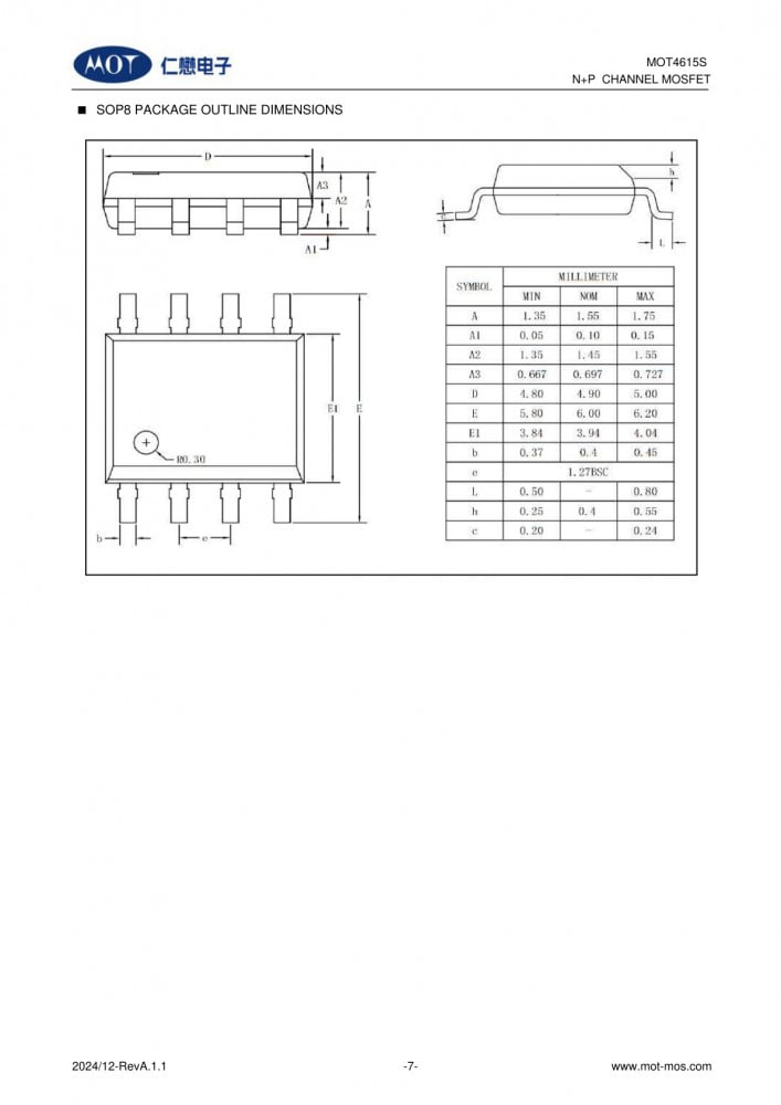 MOT4615S datasheet page 7
