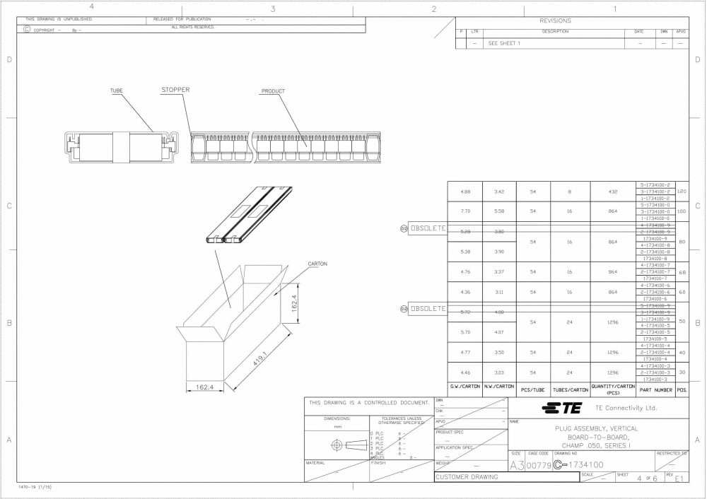 TE Connectivity 1734100-5 drawing page 4