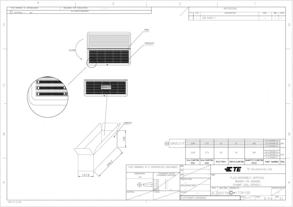 TE Connectivity 1734100-5 drawing page 5