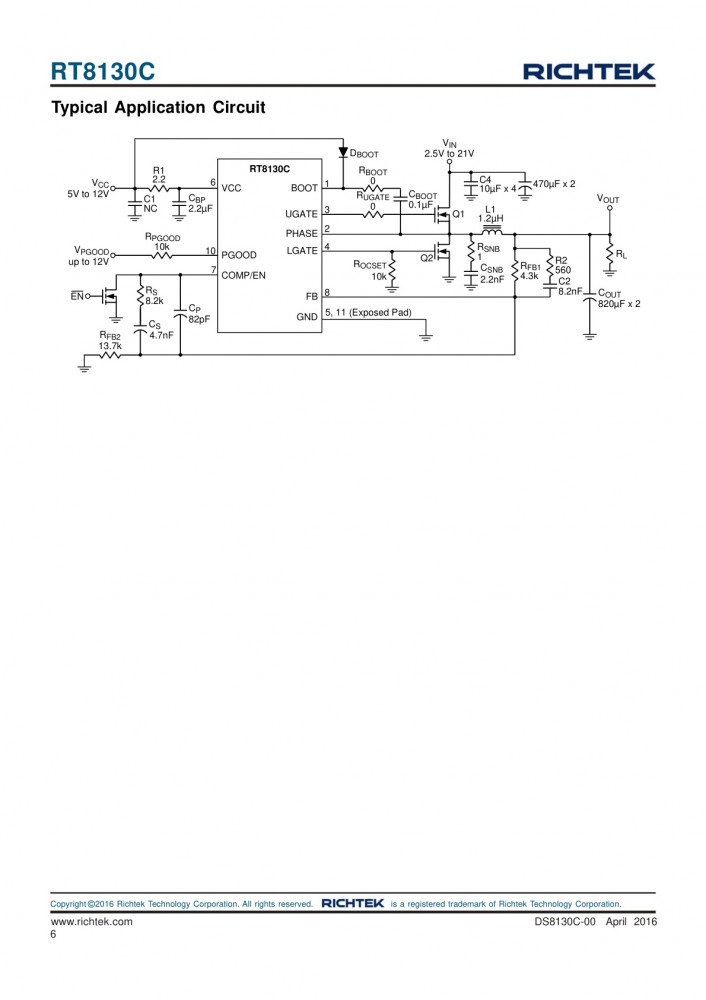 RT8130C datasheet page 6