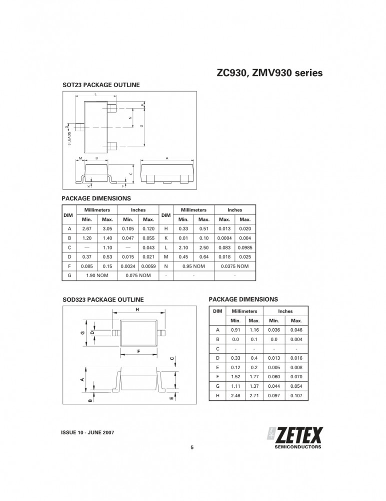 ZC933TA datasheet page 5