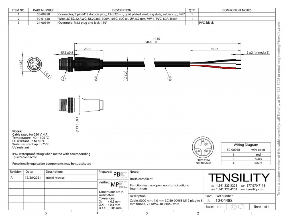 Tensility International 10-04488 product drawing