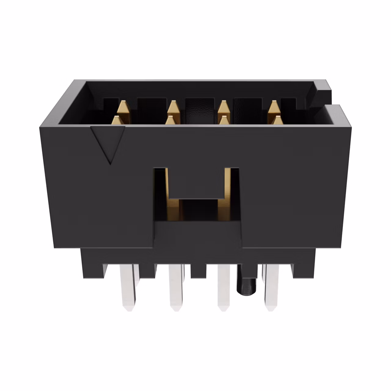 2.00mm Pitch, Milli-Grid PCB Header, Dual Row, Vertical, Through Hole, Shrouded, 8 Circuits, 0.38µm Gold (Au) Plating, 2.50mm Tail Length, Single Side Slot, Center Friction Lock, with Peg, Tube for sale