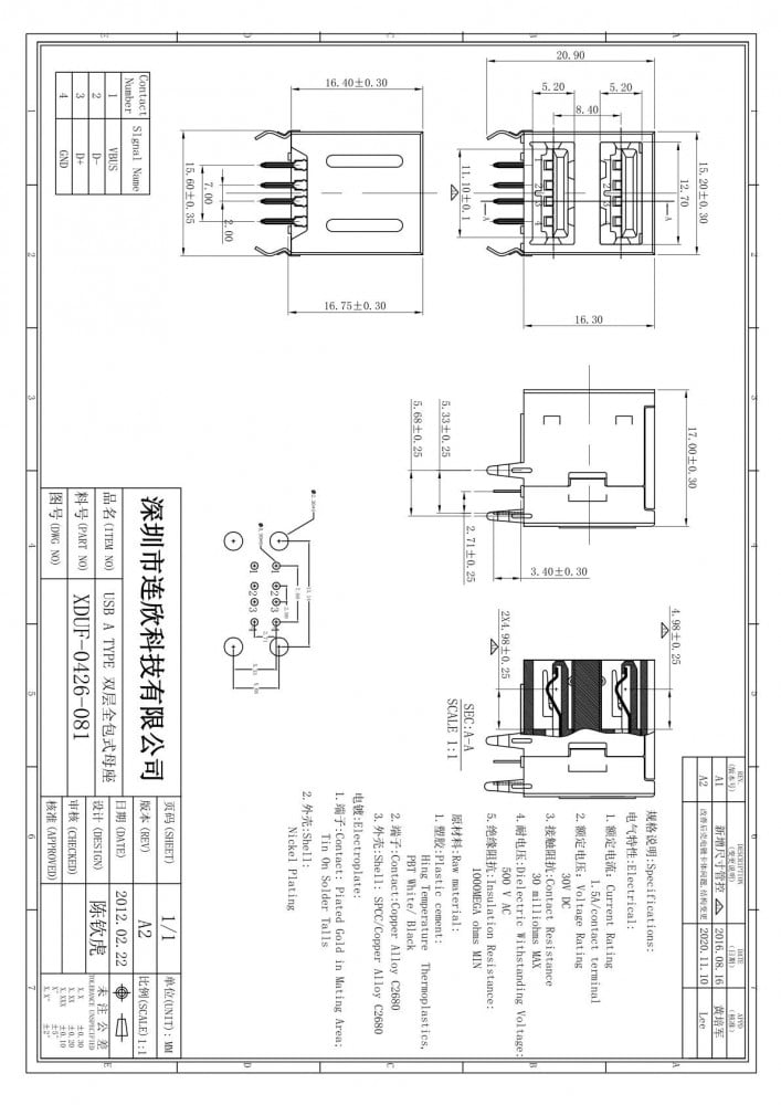 XDUF-0426-081 technical document page