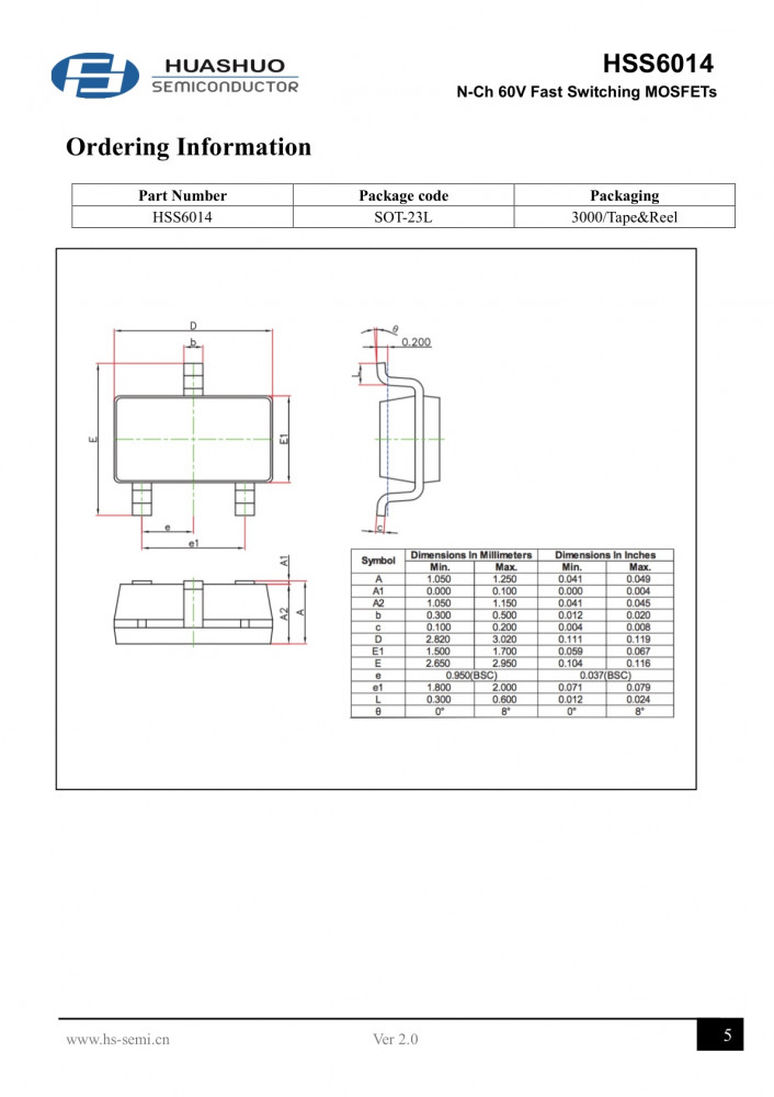 HSS6014 datasheet page 5