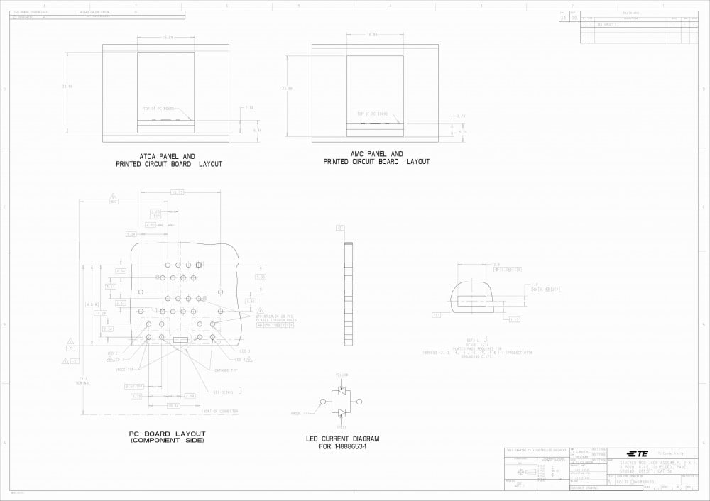 TE Connectivity 1888653-4 controlled drawing page 2