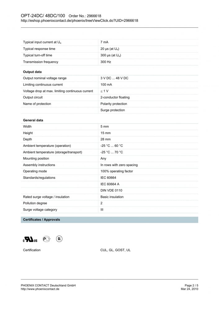 Phoenix Contact 2966618 document page 2