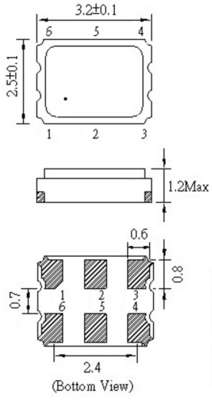 Raltron CP5032-100.000-2.5-25-X-T-TR
