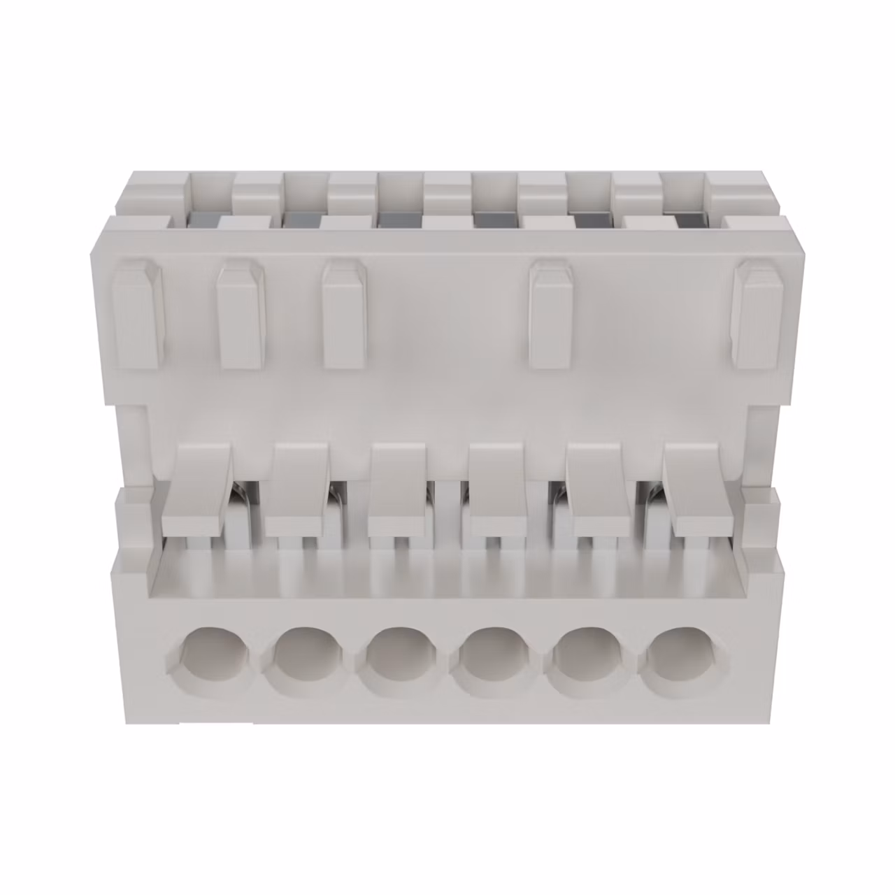 Appli-Mate RAST 2.5 IDT Housing, 2.50mm Pitch, Direct/Indirect, Female, 6 Circuits, Position Keys D and F Removed for sale