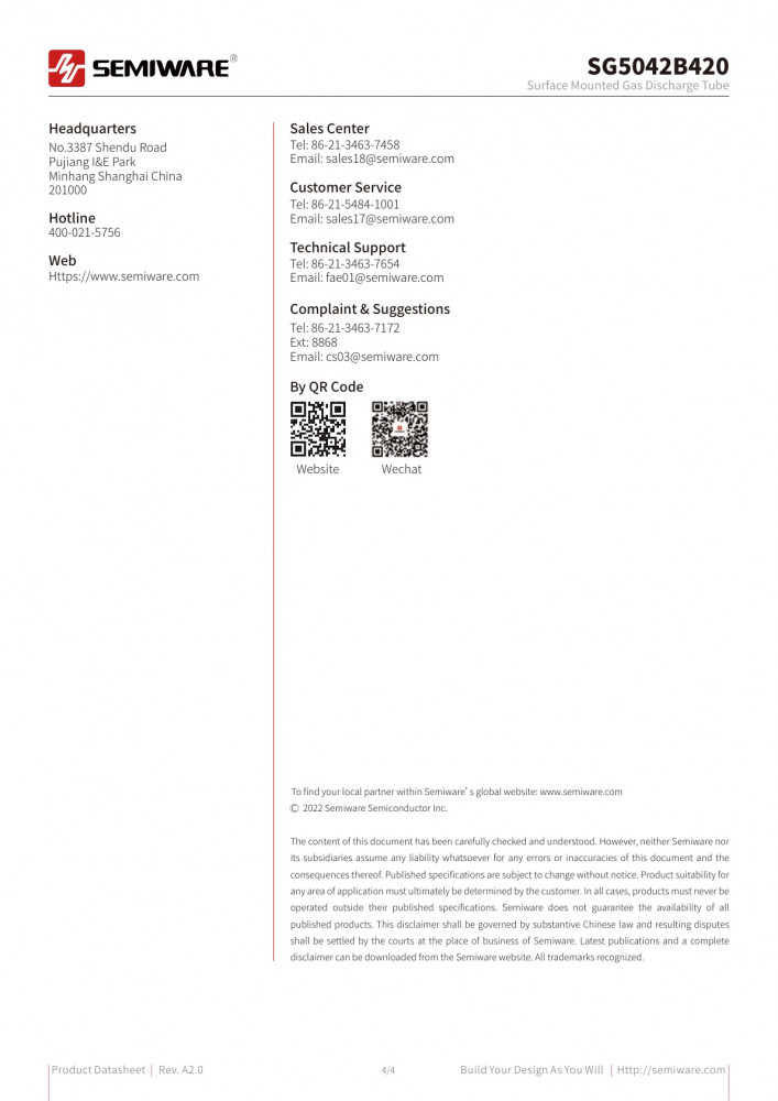 SG5042B420 datasheet page 4