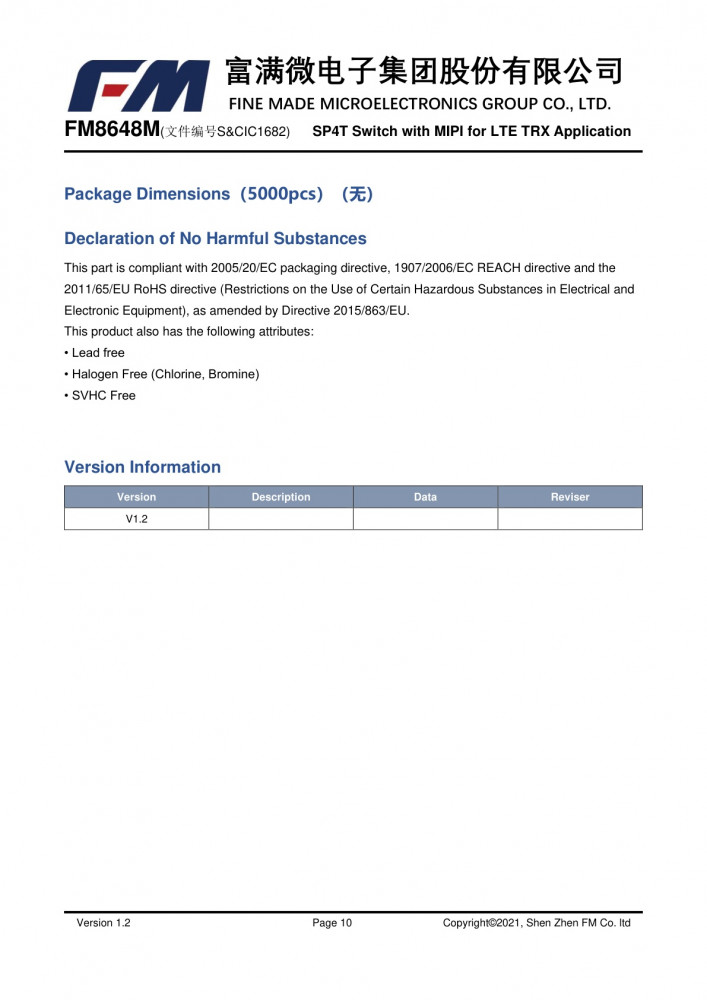 FM8648M datasheet page 10