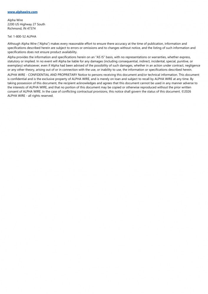 Alpha Wire 3075 technical document page 7