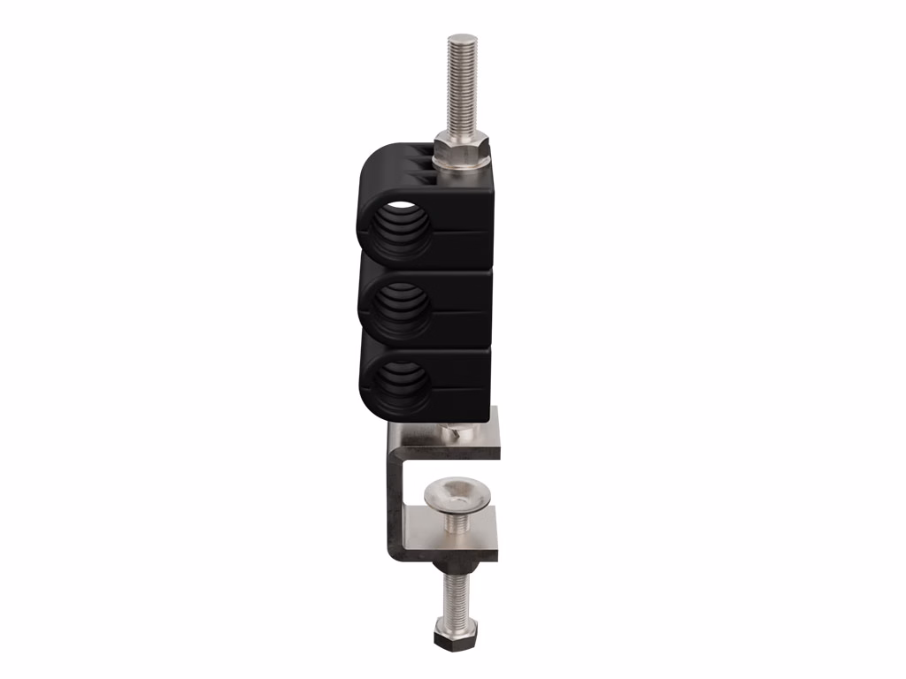 Single Side, 3-Hole, Feeder Clamp for 1/2