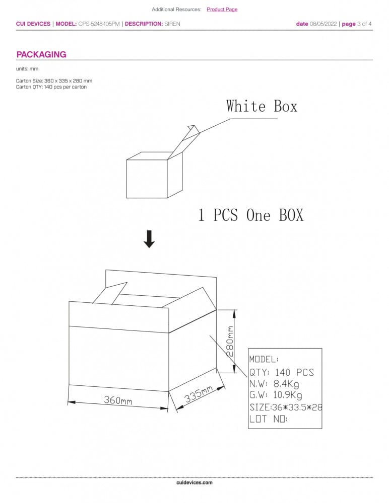 CPS-5248-105PM datasheet page 3