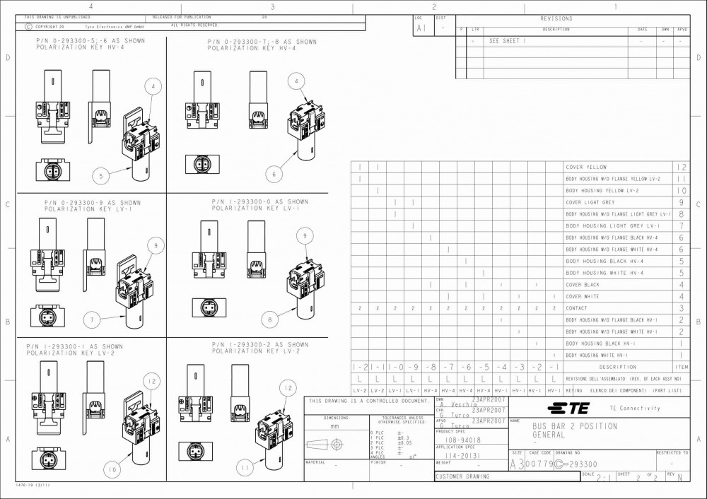 TE Connectivity 293300-9 drawing page 2