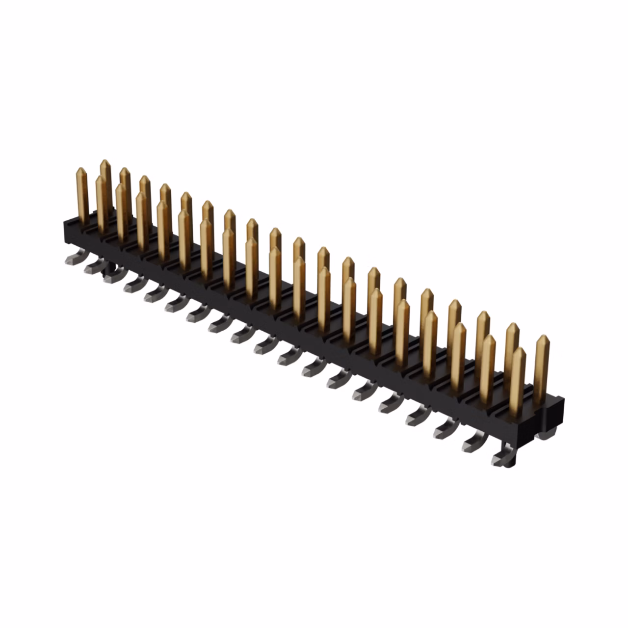 Milli-Grid Header, Vertical, Surface Mount, 38 Circuits, 0.76µm Gold (Au) Plating, Mating Pin Length 3.80mm, with Pegs, Tube, Lead-Free for sale