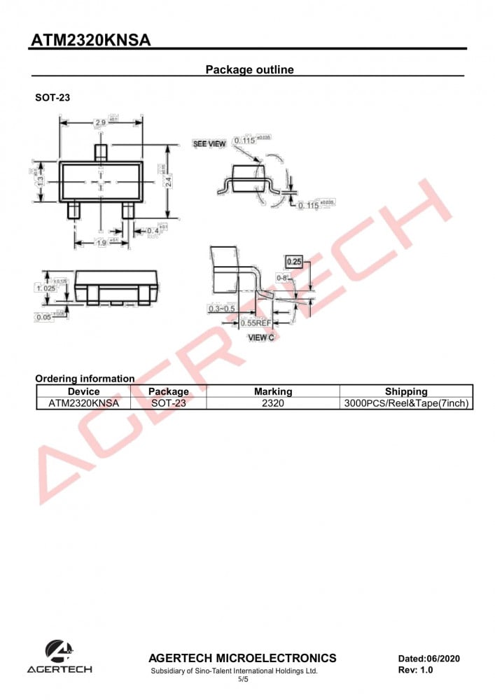 ATM2320KNSA datasheet page 5