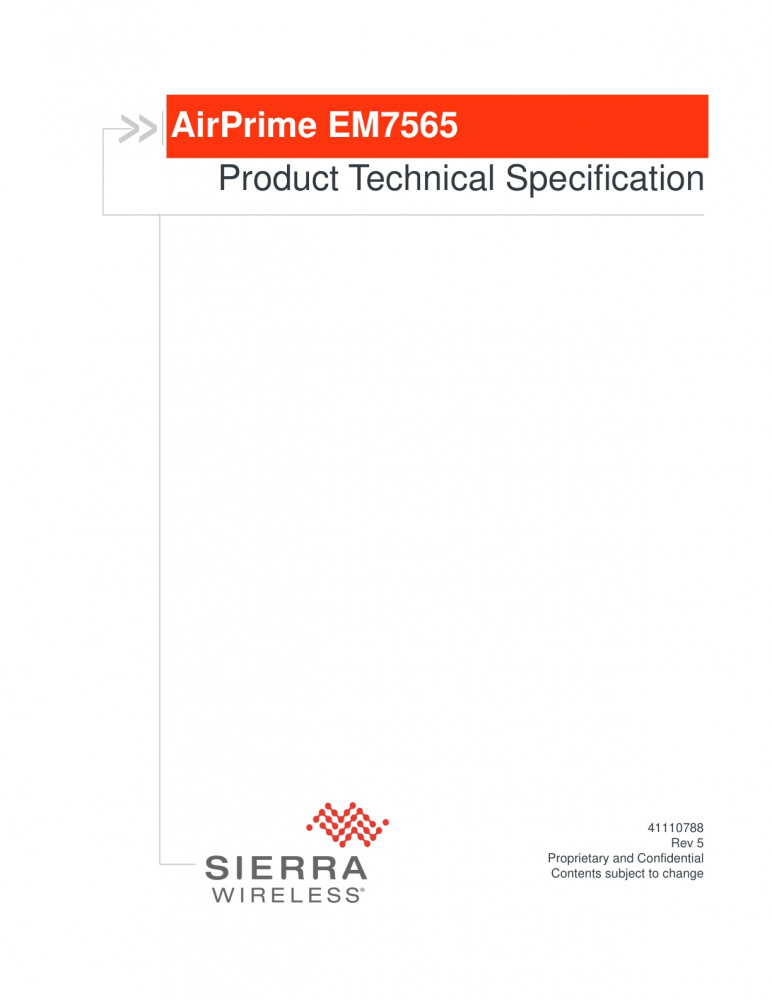 AirPrime EM7565 document preview, page 1