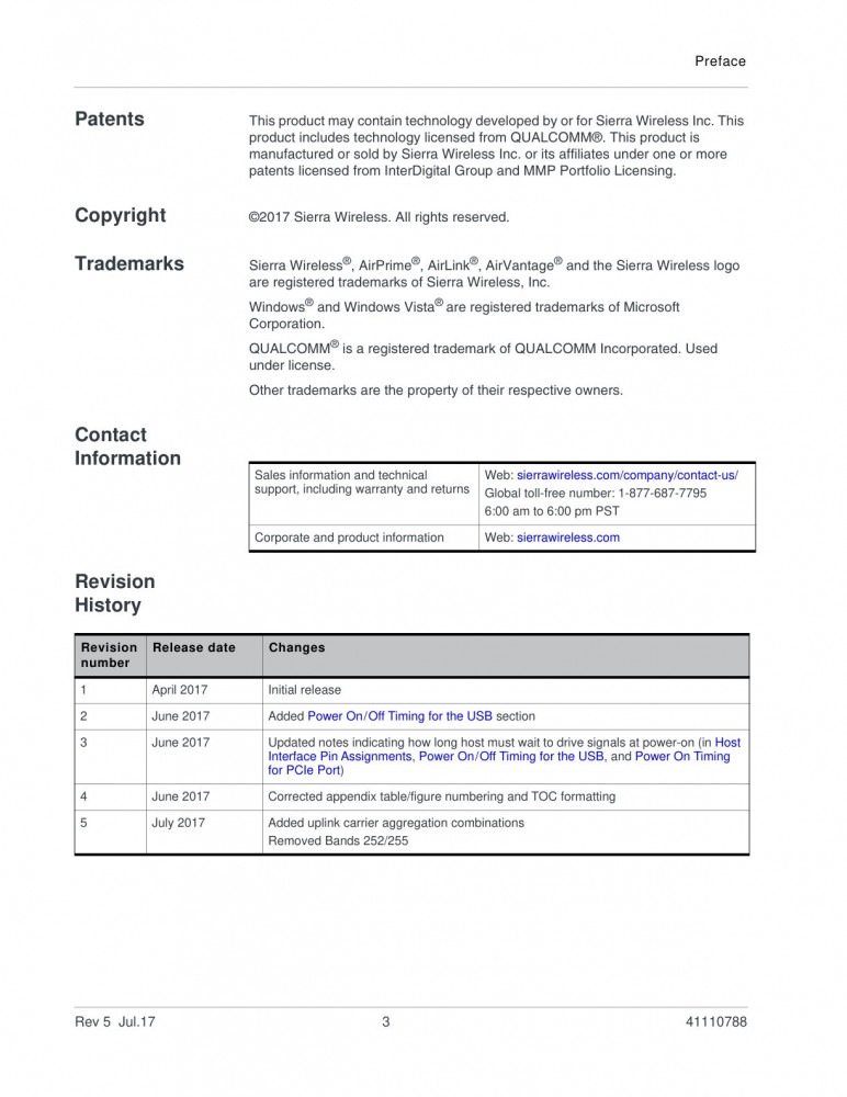 AirPrime EM7565 document preview, page 3