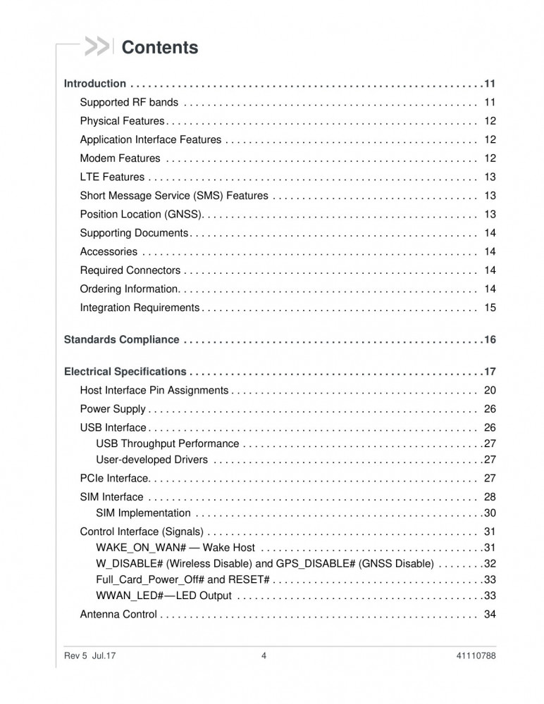 AirPrime EM7565 document preview, page 4