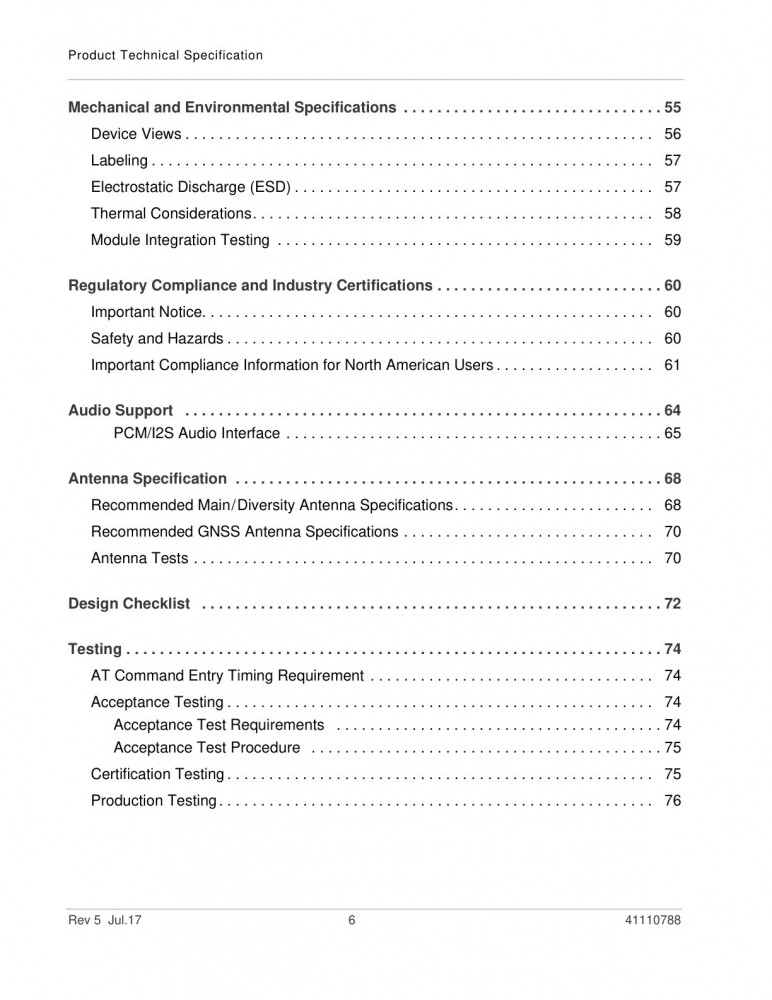 AirPrime EM7565 document preview, page 6