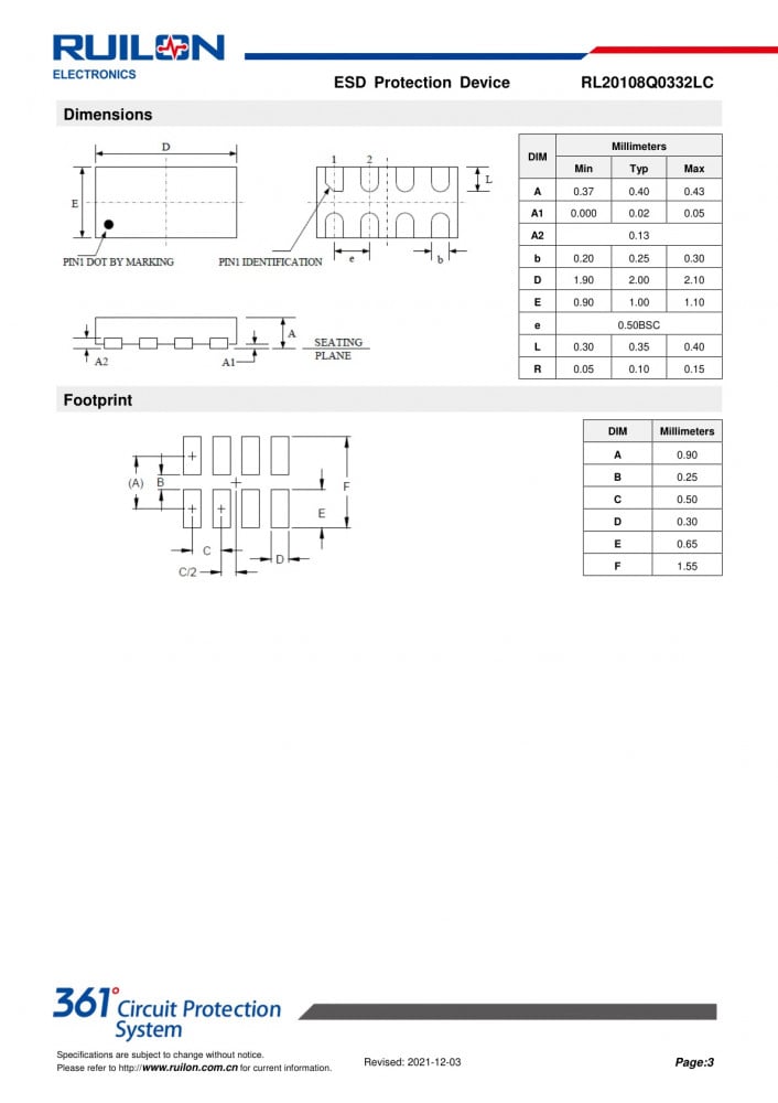 RL20108Q0332LC technical document page 3