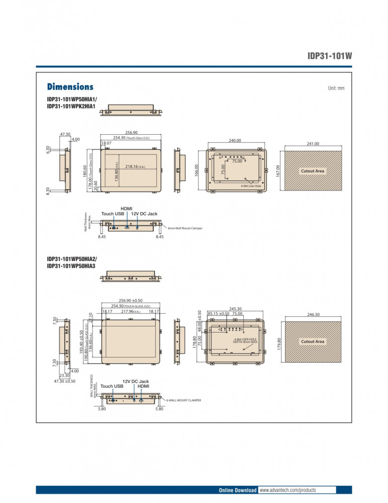 IDP31-101W technical document page 2