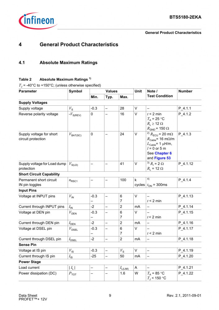 BTS5180-2EKA datasheet page 9