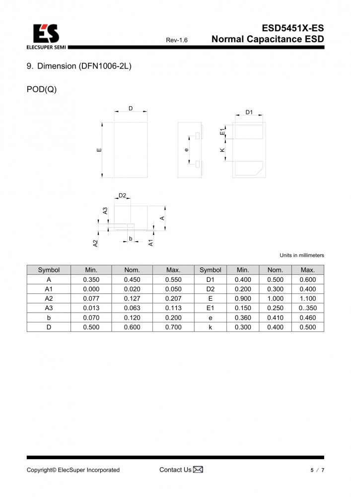 ESD5451X-ES datasheet page 5