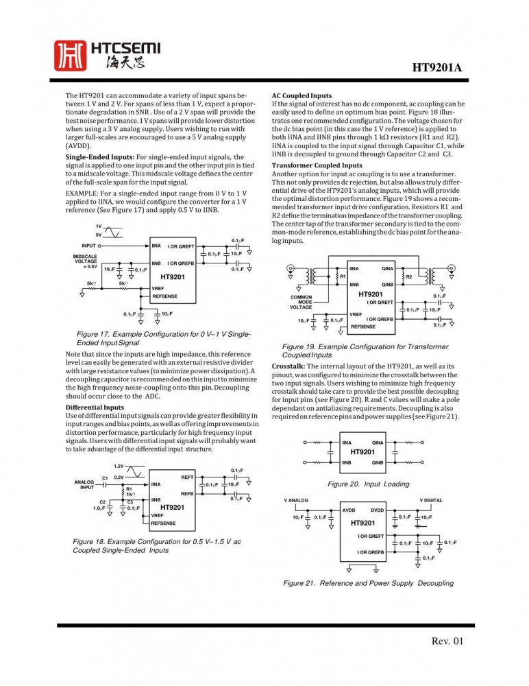 HT9201ARSZ datasheet page 9
