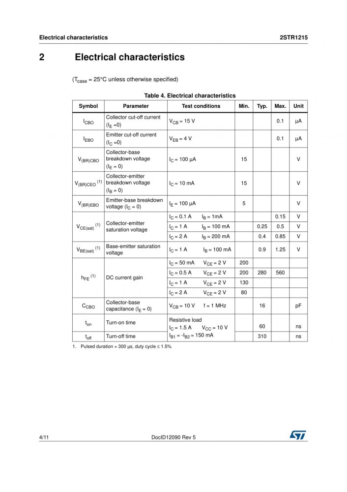 2STR1215 datasheet page 4