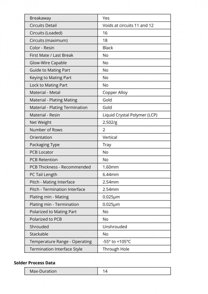 MOLEX 877971800 technical document image, page 3