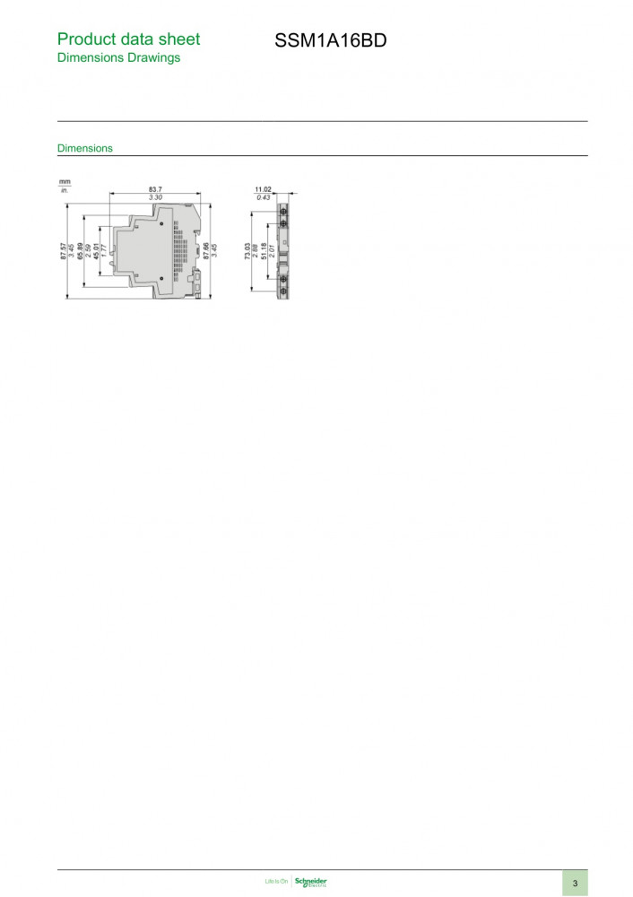 SSM1A16BD technical document page 3