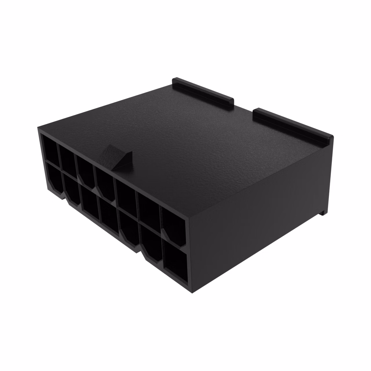 Mini-Fit Jr. Plug Housing, Dual Row without Panel Mount Ears, Nylon 6/6, UL 94V-2, 14 Circuits, Glow-Wire Capable, Black for sale