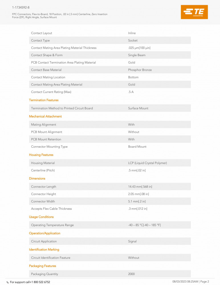 TE Connectivity 1-1734592-8 document page 2