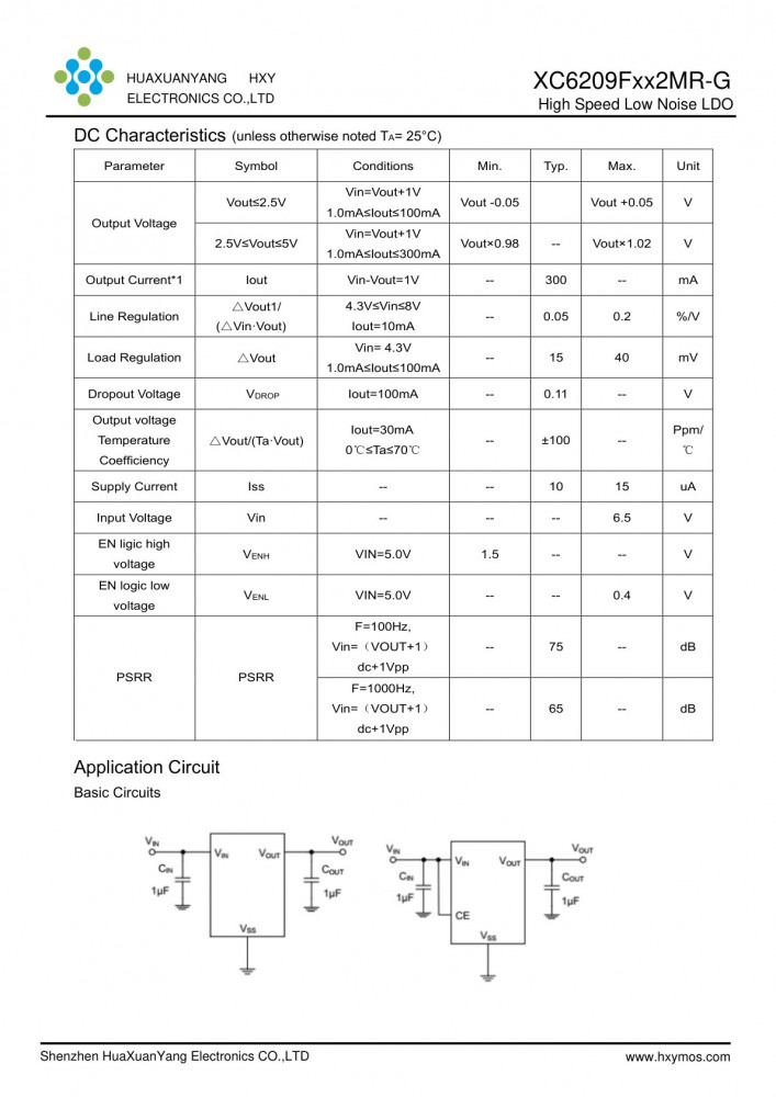 XC6209F332MR-G-HXY datasheet page 3