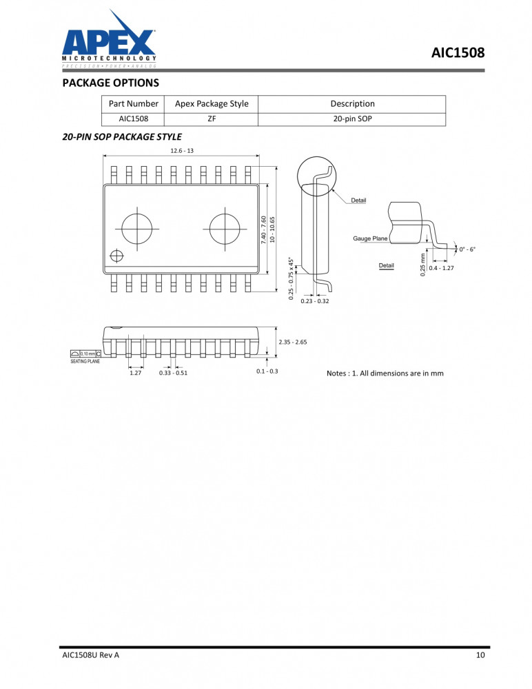 AIC1508 datasheet page 10