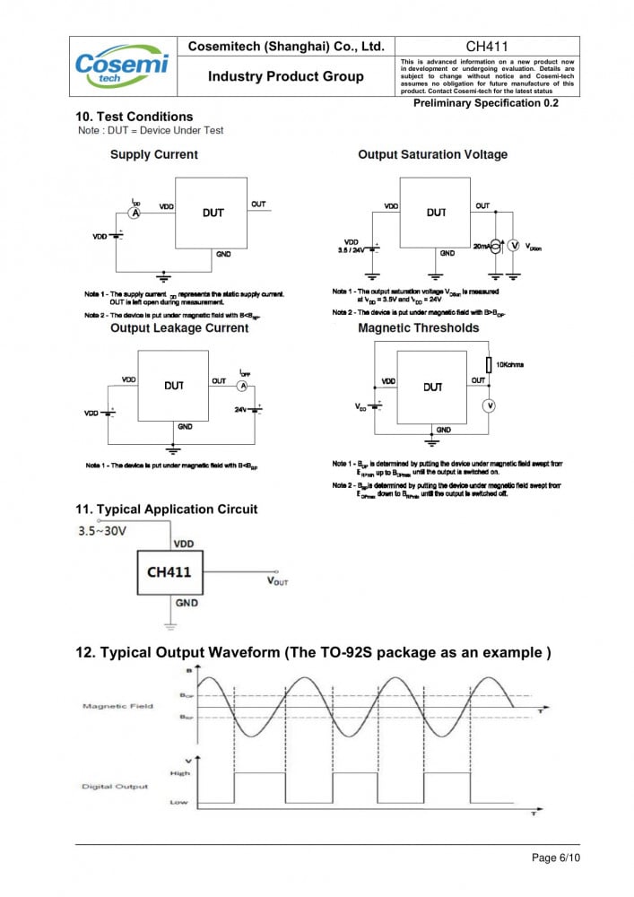 CH411SR datasheet page 6