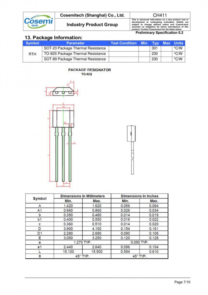 CH411SR datasheet page 7